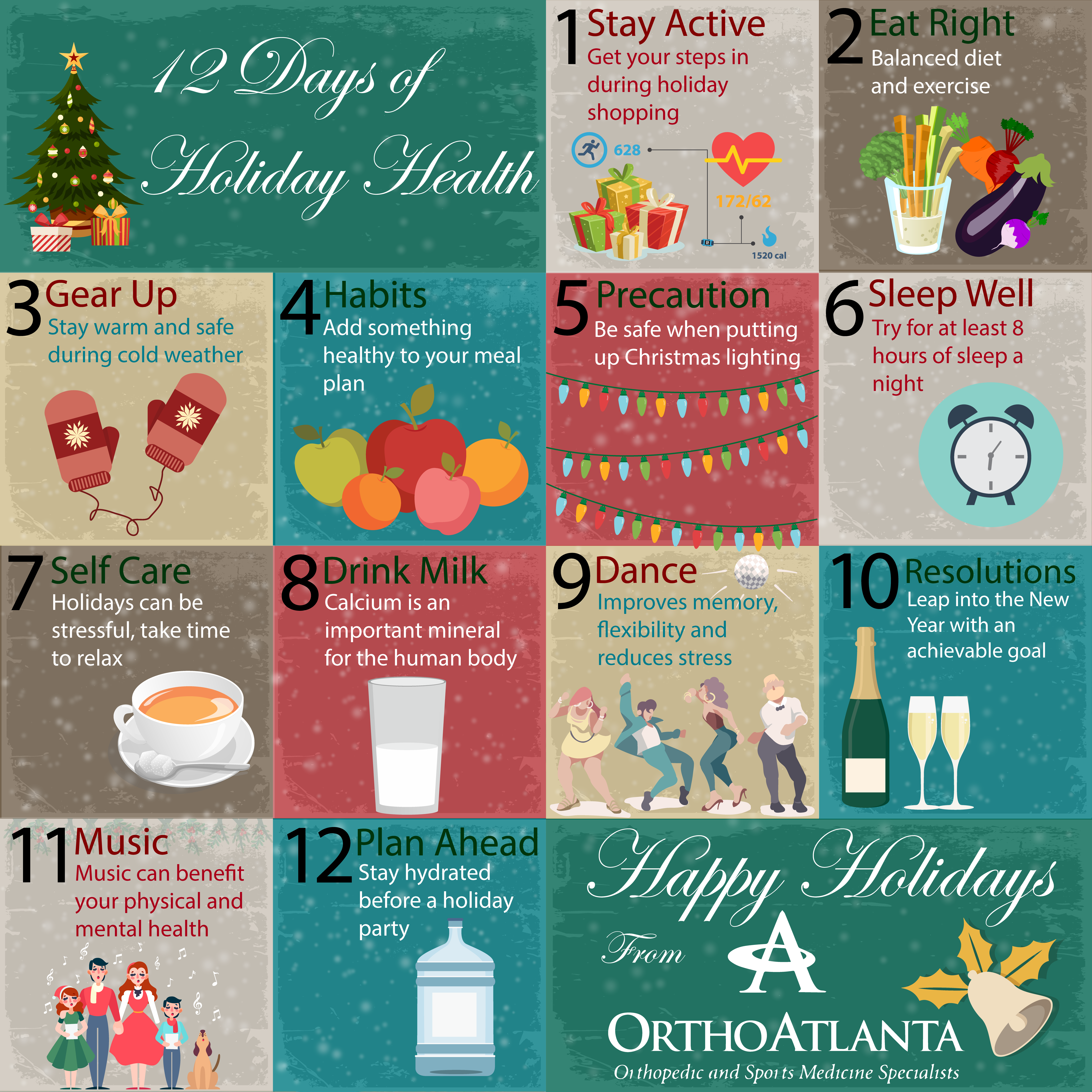 12 Days Of Holiday Health From Orthoatlanta